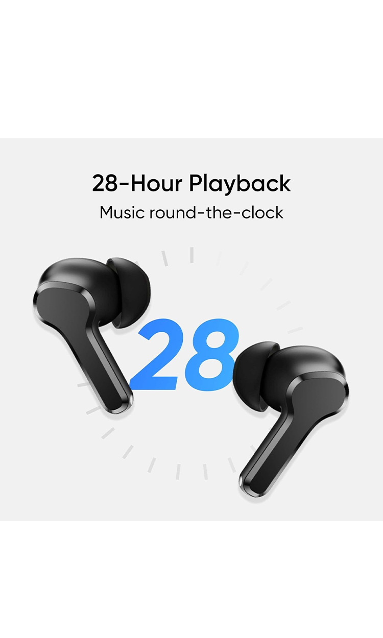 EasypayKw | ريلمي - سماعات أذن لاسلكية T100 - أسود