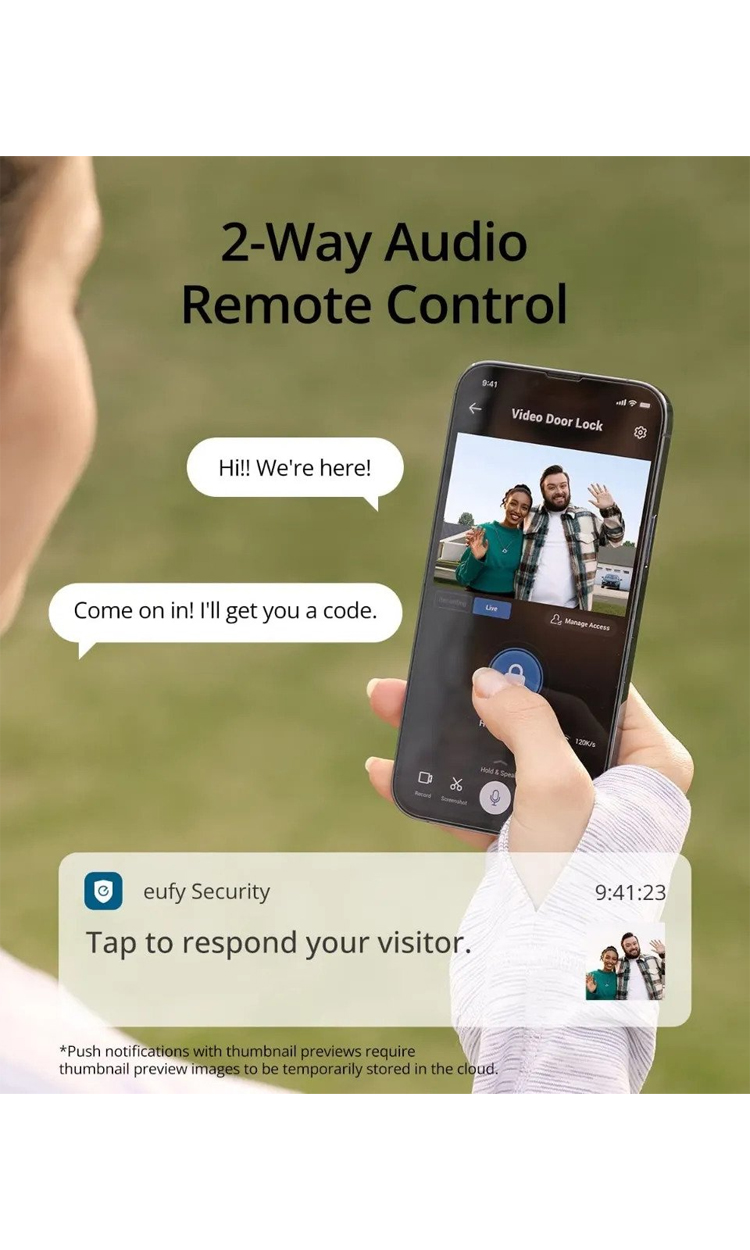 EasypayKw | قفل ذكي سيكيوريتي فيديو 3 في 1 - أسود ، ماركة يوفي