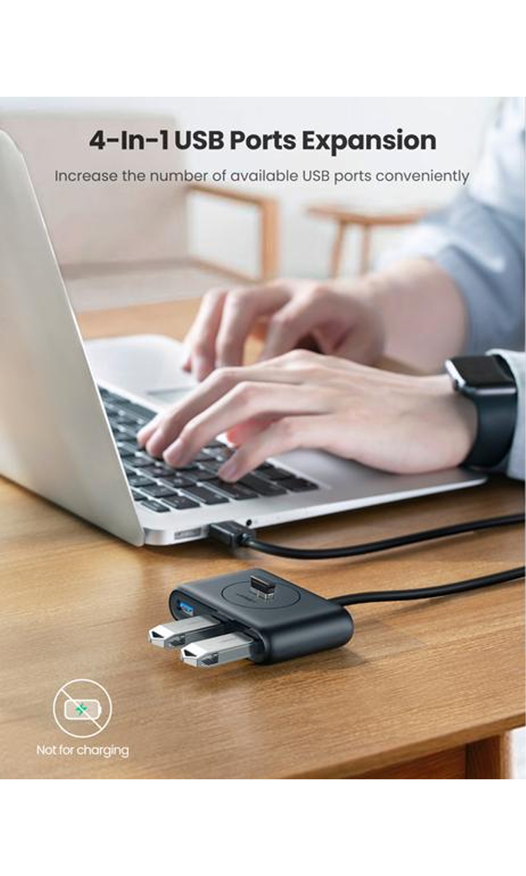 EasypayKw | موزع بيانات 4 في 1 يو اس بي 3.0 بطول 1 متر ، ماركة يوجرين