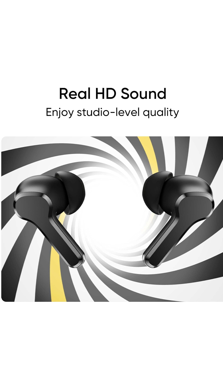 EasypayKw | ريلمي - سماعات أذن لاسلكية T100 - أسود
