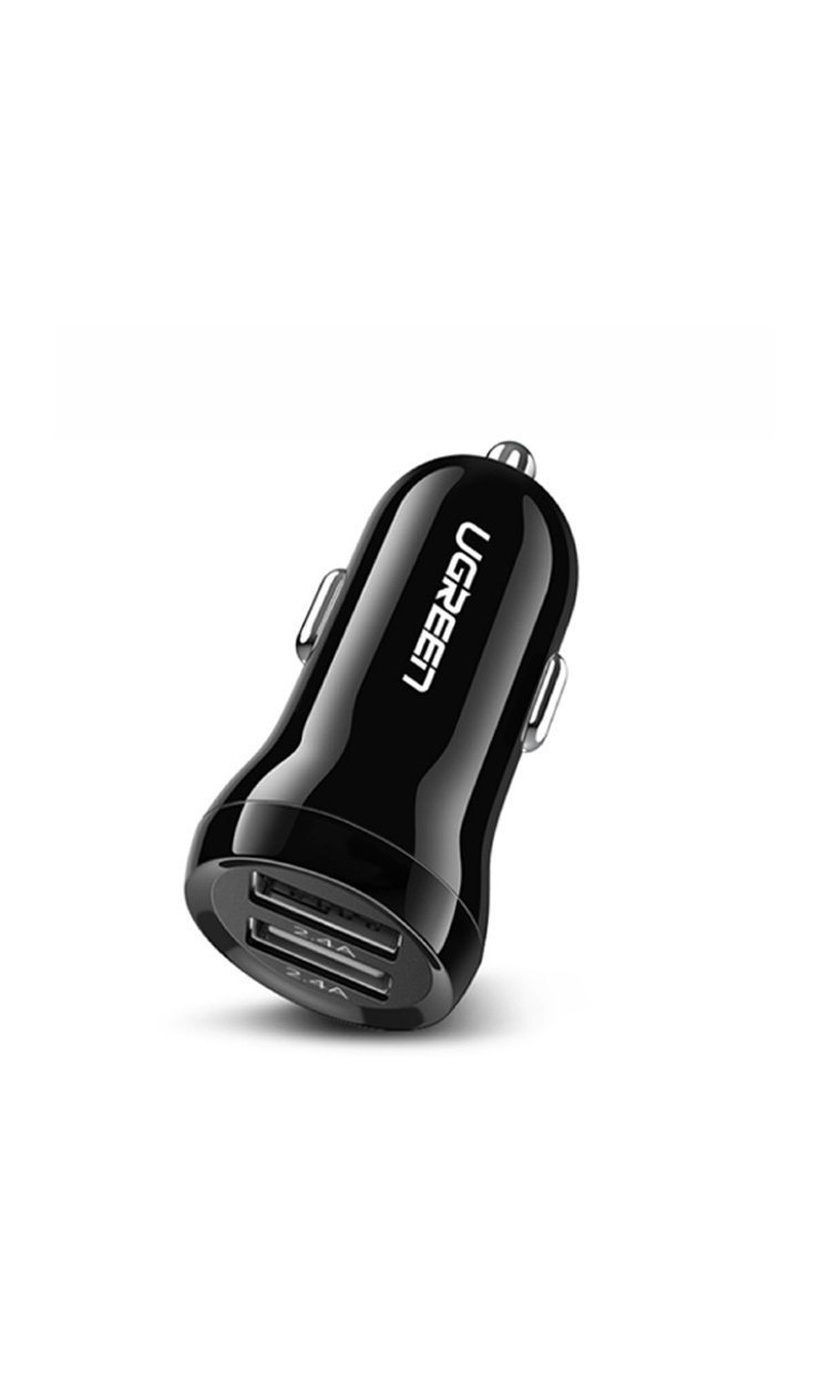 EasypayKw | شاحن سيارة صغير 5V4.8A (أسود) ، ماركة يوجرين