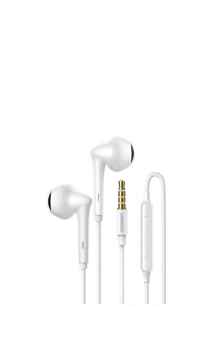 EasypayKw | سماعات الأذن ميني جاك 3.5 ملم - لون أبيض، ماركة يوجرين